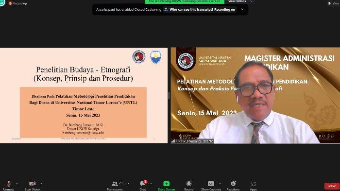 Adakan Pelatihan Dosen Universitas Nasional Timor Lorosae, Prodi MAP ...