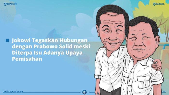 INFOGRAFIS Jokowi Tegaskan Hubungan dengan Prabowo Solid - Tribunjateng.com