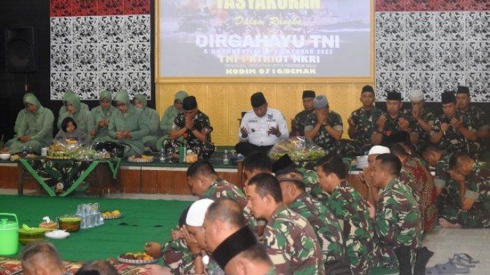 Puncak Rangkaian HUT TNI Ke-78, Kodim 0716/Demak Gelar Acara Syukuran - Tribunjateng.com
