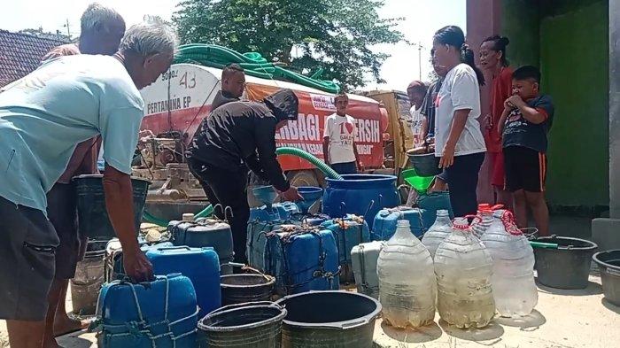 196 Desa di Blora Kekeringan, BPBD Terus Salurkan Bantuan Air Bersih - Tribunjateng.com