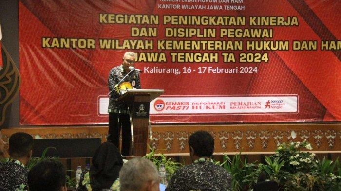 Kakanwil Kemenkumham Jateng Ajak Jajarannya Bersinergi Implementasikan Target Kinerja 2024 ...