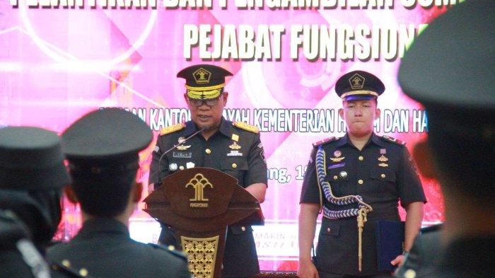 Kakanwil Kemenkumham Jateng Lantik 29 Pejabat Fungsional - Tribunjateng.com