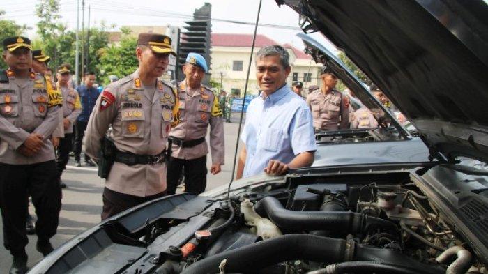 Polres Karanganyar Gelar Apel Pasukan Operasi Keselamatan Lalu Lintas Candi 2024 - Tribunjateng.com