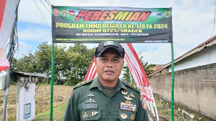 Kasdim Sragen Ucapkan Terimakasih Kepada warga Gedongan dan Satgas TMMD ...