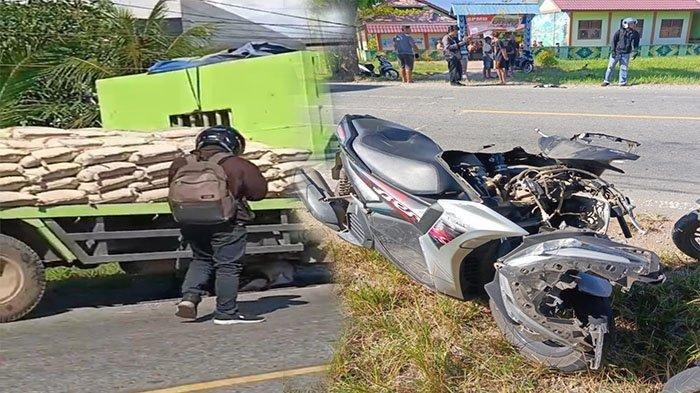 2 Wanita Pemotor Tewas di TKP Kecelakaan: 1 Tergeletak di Pinggir Jalan, 1 di Kolong Truk Semen ...