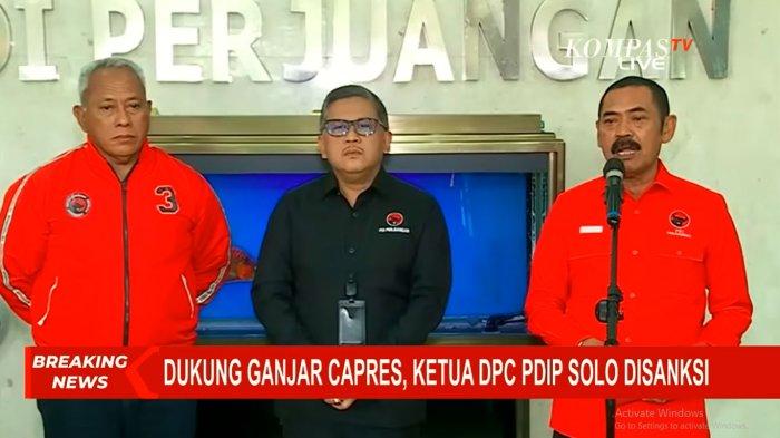 Dukung Ganjar, Ketua DPC PDIP Solo Disanksi Peringatan Keras dan ...