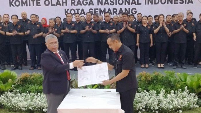 Lantik Pengurus KONI Kota Semarang, Bona Ventura Minta Segera Persiapkan Porprov Jateng 2026 ...