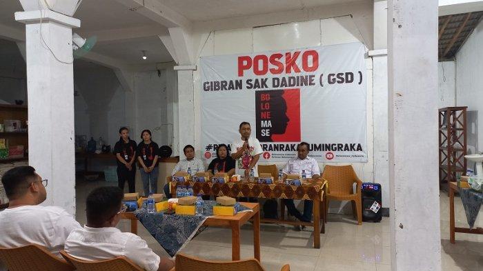 Usung Tagline Gibran Sak Dadine, Posko Relawan Bolone Mase Kota Solo ...