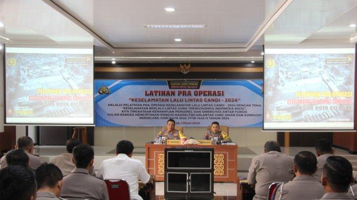 Jelang Operasi Keselamatan Lalu Lintas Candi 2024, Polresta Cilacap Gelar Latian Pra Operasi ...