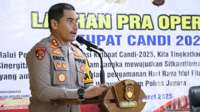 Kesiapan Hadapi Arus Mudik Hari Raya Idul Fitri, Polres Jepara Gelar Latpraops Ketupat Candi ...