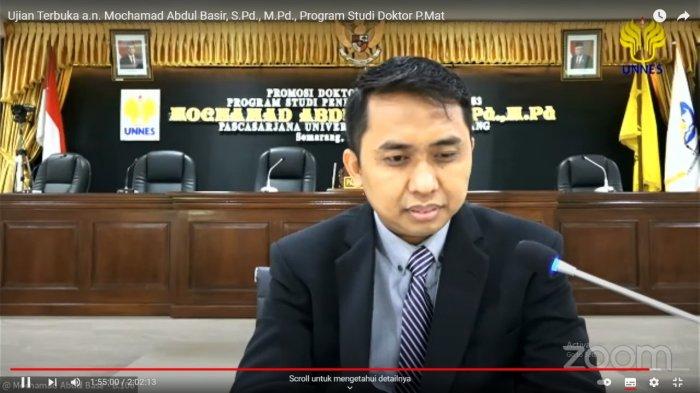 Abdul Basir Doktor Baru FKIP Unissula Semarang - Tribunjateng.com