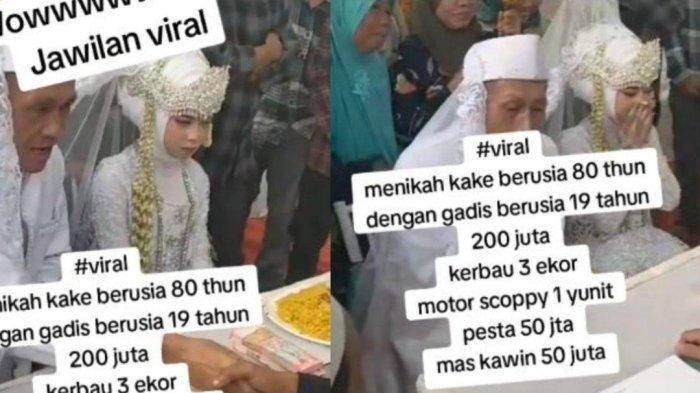 Viral Sosok Ayu Wulandira, Gadis 19 Tahun Dinikahi Kakek 80 Tahun, Maharnya Fantastis ...