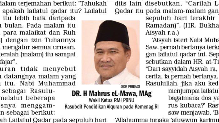 Lailatul Qadar Malam yang Dinanti - Tribunjateng.com