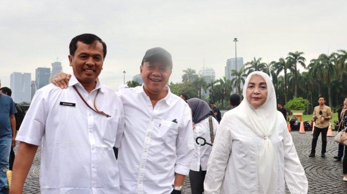 Sumringahnya Bupati dan Wabup Terpilih Banyumas Sadewo dan Lintarti Jelang Pelantikan Esok Hari ...