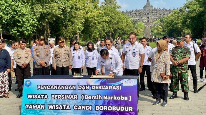 Pencanangan dan Deklarasi Wisata “Bersinar” Bersih Narkoba Taman Wisata Candi Borobudur ...