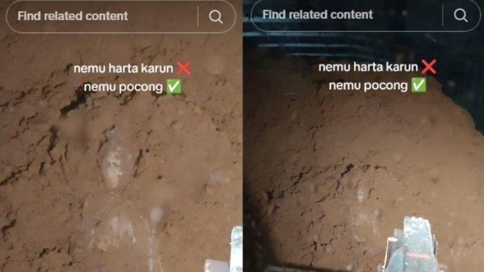 Viral Penampakan Pocong Muncul Saat Penambang Melakukan Penggalian Tanah Di Malam Hari