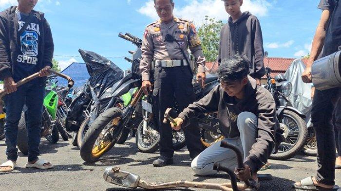 Januari-Februari 2024, Polisi Tindak 1.826 Motor Berknalpot Brong di Banyumas, 80 Persennya ...