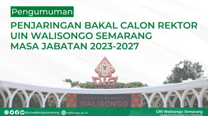 UIN Walisongo Buka Penjaringan Bakal Rektor Periode 2023-2027 - Tribunjateng.com