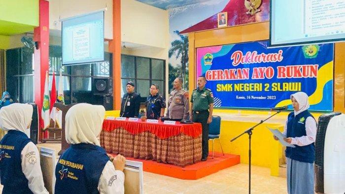 Deklarasi Gerakan Ayo Rukun di SMKN 2 Slawi, Cegah Kekerasan di ...
