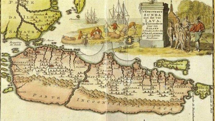 Peta Kuno Jawa yang Terbelah menjadi Dua Bagian Mengungkap Peristiwa ...