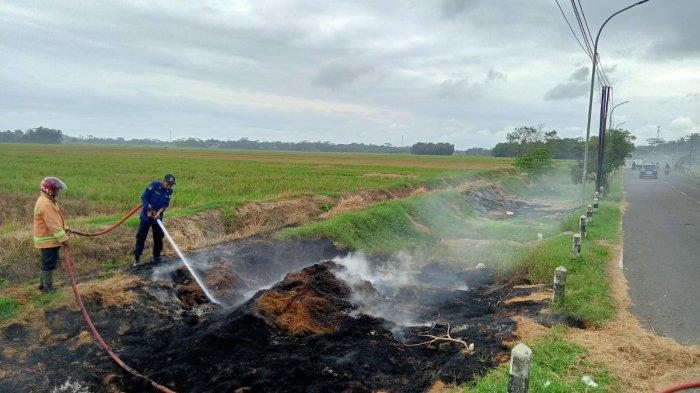 Pembakaran Jerami Halangi Pandangan Pengendara, Damkar Kroya Cilacap ...