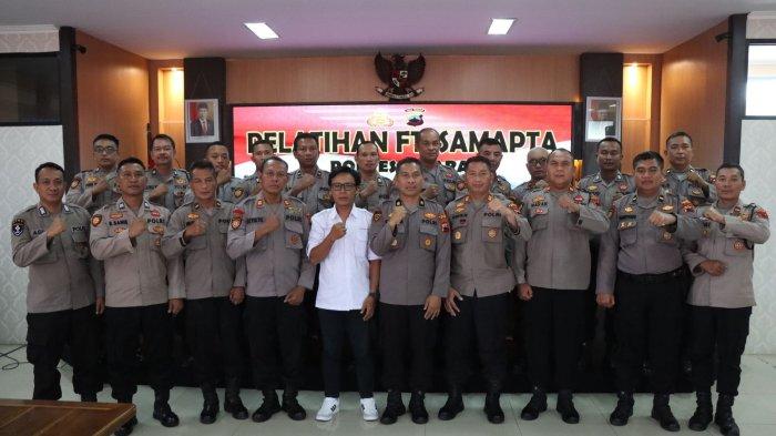 Tingkatkan Kemampuan, Polres Jepara Gelar Pelatihan Fungsi Samapta - Tribunjateng.com