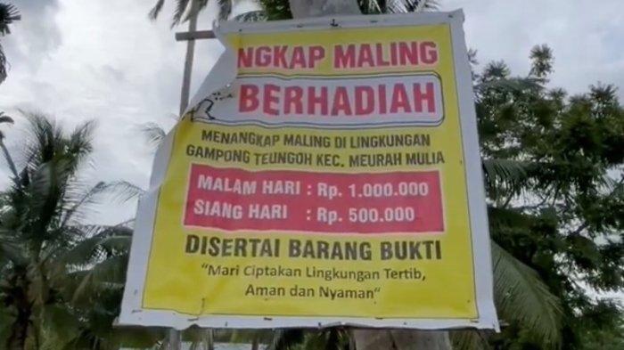 Sayembara Tangkap Maling Berhadiah Uang Rp 1 Juta, Ternyata Efektif ...
