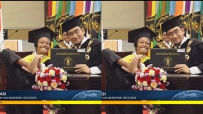 Tersorot Kamera Salaman dengan Kaki Mahasiswa, Prof Widodo Rektor UB ...