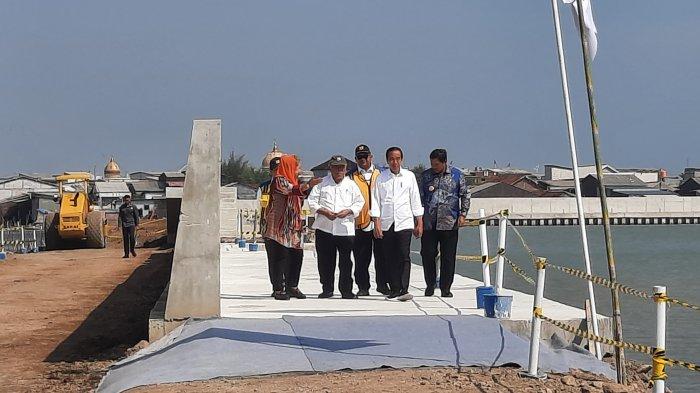 Video Jokowi Tinjau Proyek Tanggul Laut di Tambaklorok Semarang, Progress 85 Persen ...