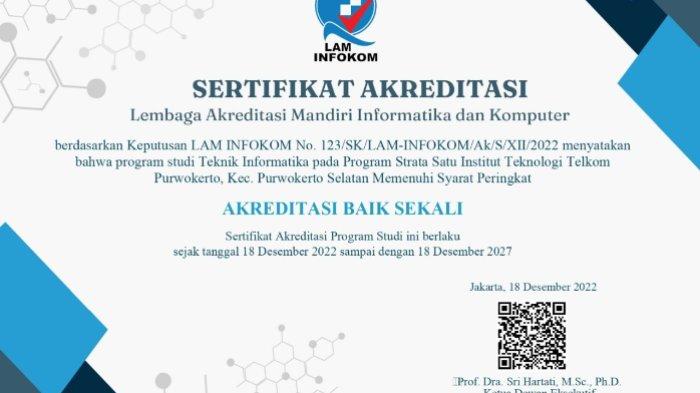 Prodi Teknik Informatika Kembali Raih Akreditasi Baik Sekali ...