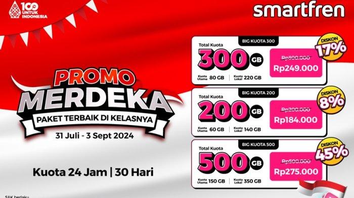 Smartfren Rayakan Kemerdekaan Republik Indonesia dengan Promo Kuota ...