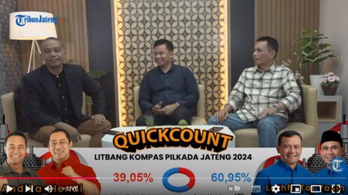 Hasil Hitung Cepat Litbang Kompas di Pilkada Jateng 2024, Luthfi-Taj Yasin Unggul 59,44 Persen ...