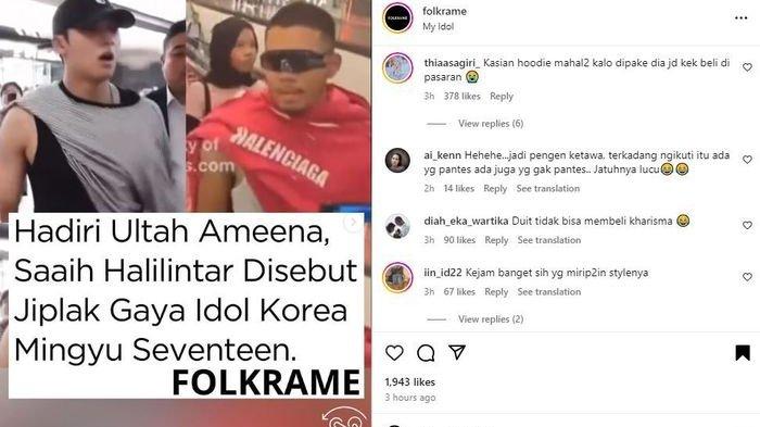 Penampilan Saaih Halilintar Dihujat Warganet Karena Jiplak Gaya Fashion ...