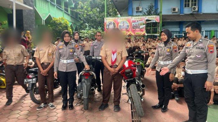 Sidak ke SMP Negeri di Pati, Polisi Temukan Puluhan Siswa Bawa Sepeda Motor Knalpot Brong ...