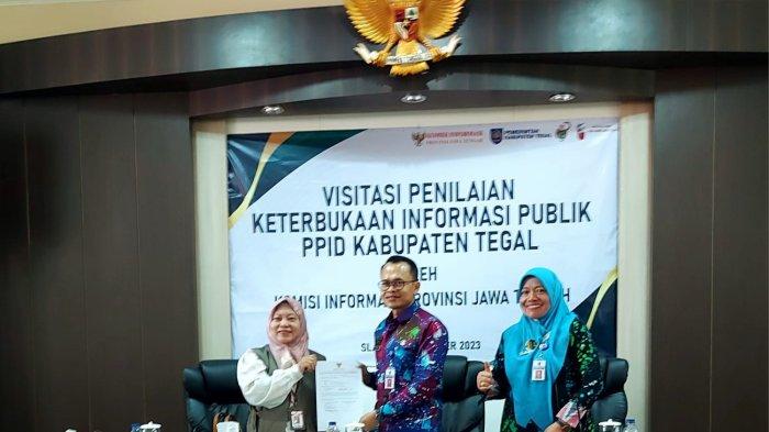 Pemkab Tegal Lolos Uji Publik KIP Award Jateng Tahun 2023 - Tribunjateng.com