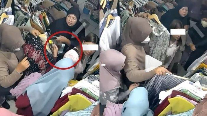 Sosok Emak-emak Viral Mencopet Pembeli Toko Baju Lebaran, Uang Rp 5 Juta Raib - Halaman 2 ...