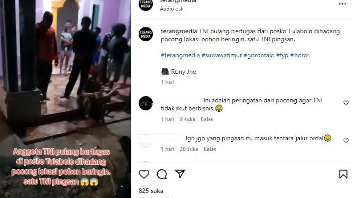 Viral Anggota TNI di Gorontalo Pingsan Ngaku Lihat Pocong di Pohon ...