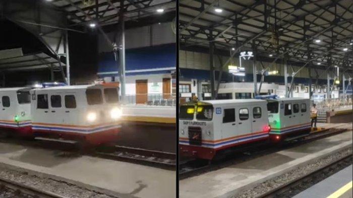 Viral Kereta Api Mini Melintas di Stasiun Kroya Cilacap, Ternyata Ini ...