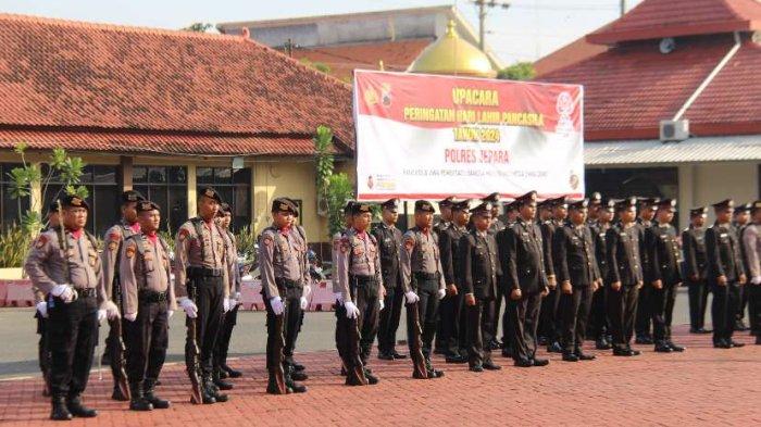 Polres Jepara Gelar Upacara Peringati Hari Lahir Pancasila Tahun 2024 - Tribunjateng.com