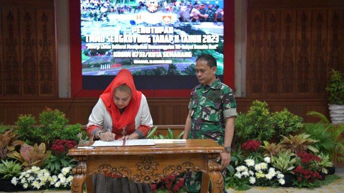 Program TMMD Sengkuyung Tahap II di Jabungan Kota Semarang Rampung, Ini Hasilnya - Tribunjateng.com