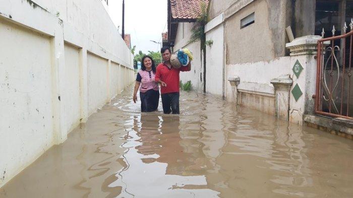Kelurahan Sumurpanggang Kota Tegal Kebanjiran, 182 Jiwa Mengungsi - Tribunjateng.com