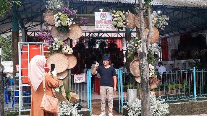 TPS 23 Sumurboto Banyumanik Semarang Nuansa Pedesaan, Mbak Ita Nyoblos ...