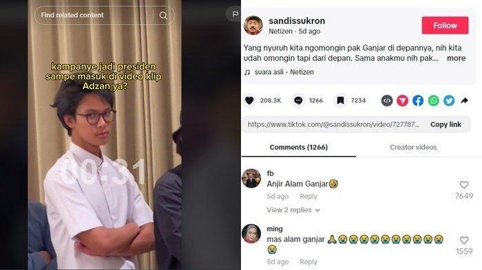 Viral Video Alam Ganjar Roasting Ganjar Pranowo Yang Masuk Tayangan Azan Televisi - Tribunjateng.com