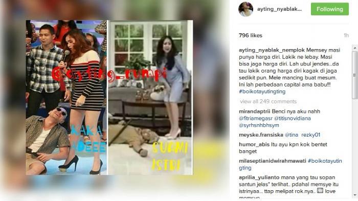 Ini Beda Reaksi Ayu Tingting dan Nagita Slavina Saat Raffi Ahmad ... Ini Beda Reaksi Ayu Tingting dan Nagita Slavina Saat Raffi Ahmad ...