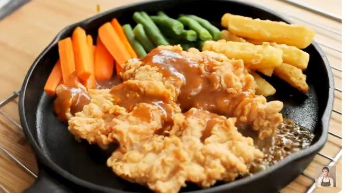 Resep Bistik Ayam Krispi Ala Chef Devina Hermawan - Tribunjateng.com