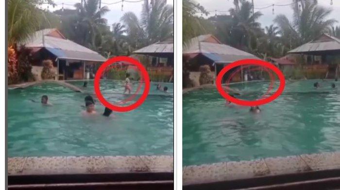 Detik-detik Bocah Perempuan Tenggelam di Kolam Renang, Kondisi Ramai Tapi Pengunjung Lain Tak ...