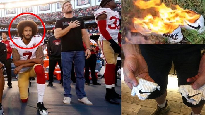 VIRAL! Protes dengan Bakar Sepatu Nike, Inilah Yang Jadi Pemicunya ...
