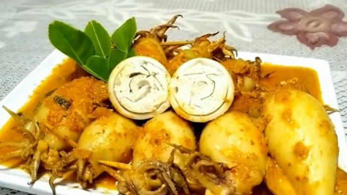 Resep Cumi Isi Tahu Masak Gulai Khas Rumah Makan Padang - Tribunjateng.com