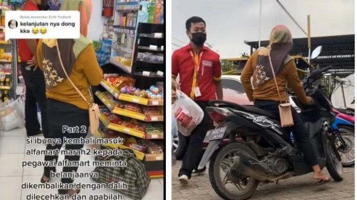 Emak-emak Tak Mau Bayar Saat Belanja, Ngamuk dan Ancam Lapor Polisi Karena Belanjanya Diambil ...