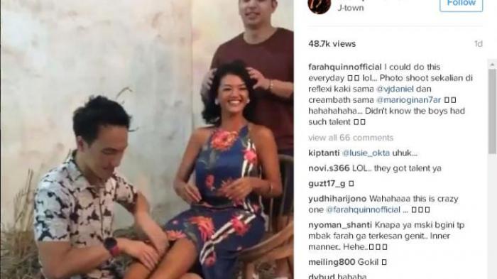 Ssssst, Tubuh Seksi Farah Quin Asyik ‘Di-grepe-grepe’ VJ Daniel dan ...